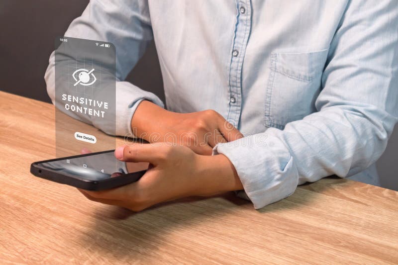 Restricted Content or Explicit Content in Social Media on a Smartphone ...