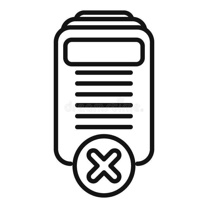 Restricted Content Icon Outline Vector. Data Cloud Process Stock ...