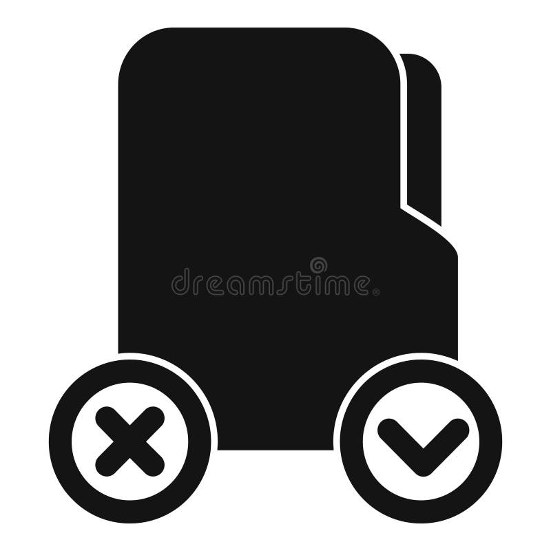 Restricted File Icon Simple Vector. Smart Database Stock Illustration ...