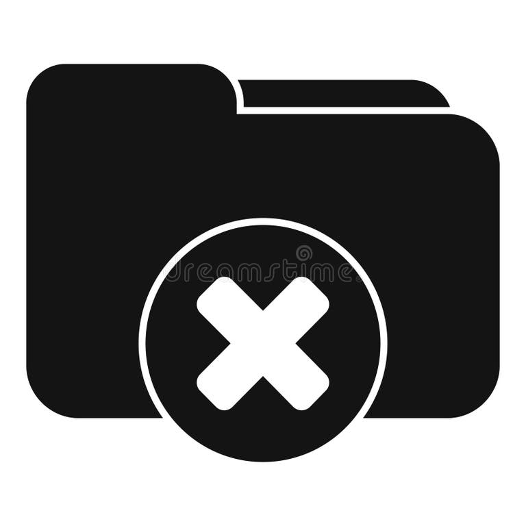 Restricted Folder Access Icon Simple Vector. Content Filter Stock ...