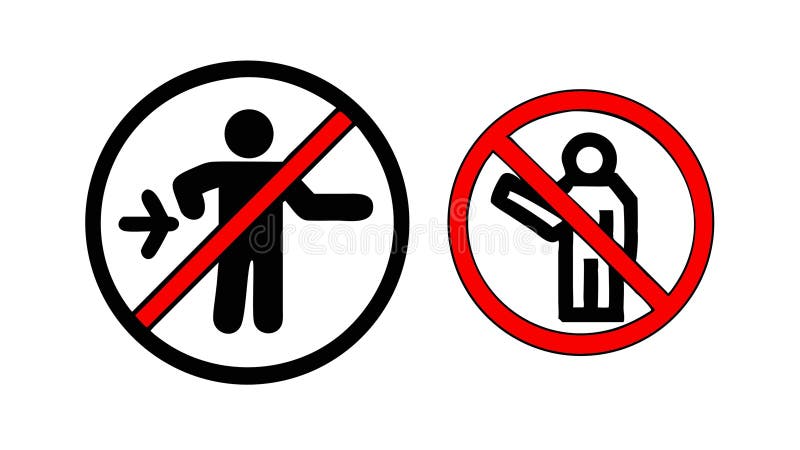 Restricted Gathering No Groups Allowed Vector Icon, Vector Design ...