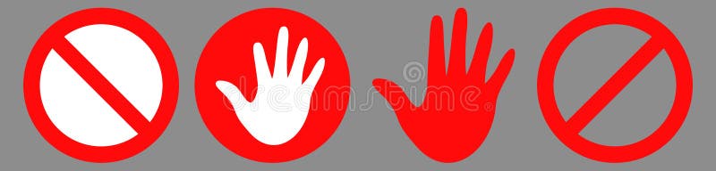 Restricted Icon Set stock vector. Illustration of icon - 139535693