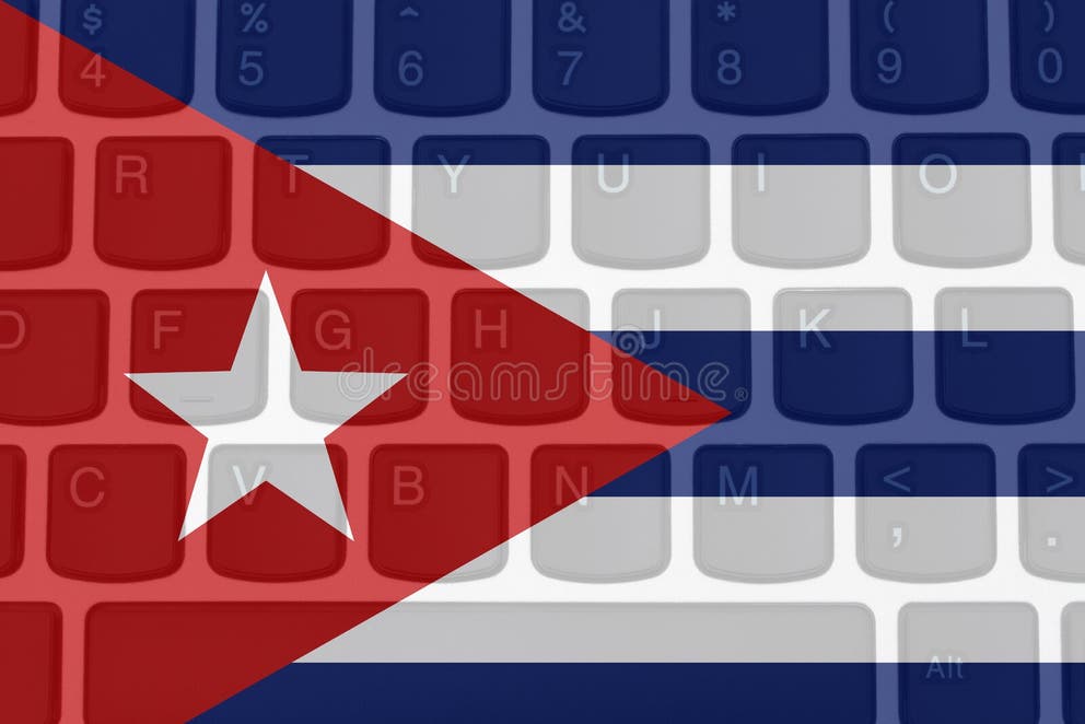 Restricted Internet Access in Cuba Stock Illustration - Illustration of ...