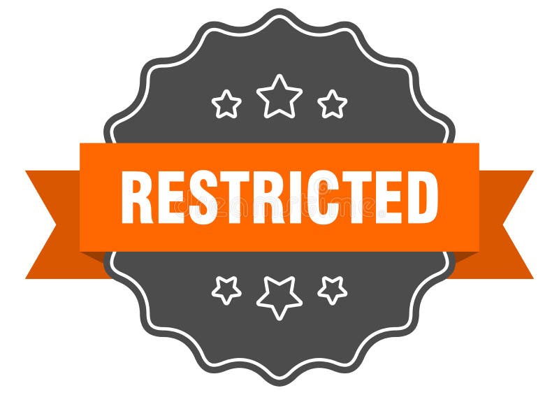 Restricted Sticker Stock Illustrations – 5,725 Restricted Sticker Stock ...