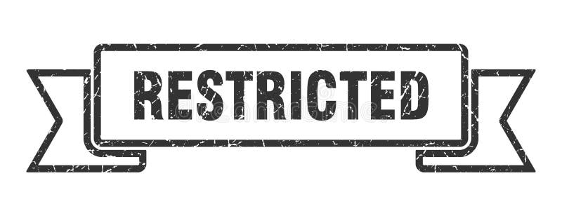 Restricted Ribbon. Restricted Isolated Band Sign Stock Vector ...