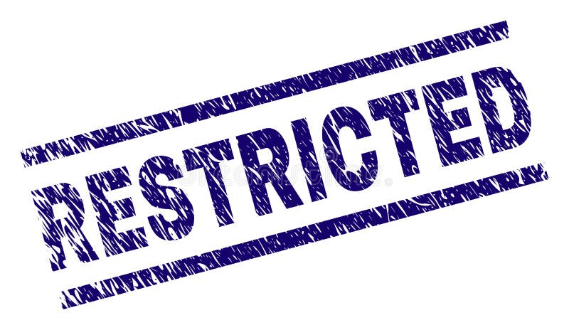 Scratched Textured RESTRICTED Stamp Seal Stock Vector - Illustration of ...