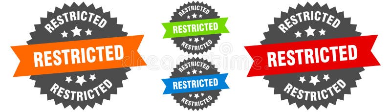 Restricted Sign Stock Illustrations – 24,466 Restricted Sign Stock ...