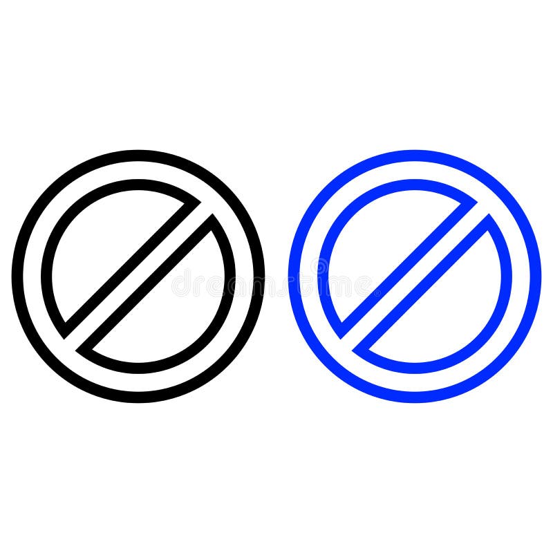 Restriction vector icon stock illustration. Illustration of background ...