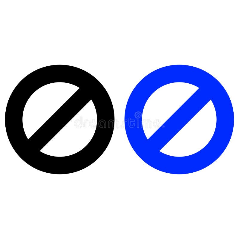 Restriction vector icon stock illustration. Illustration of area ...