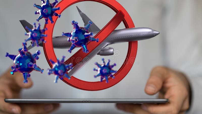 Restrictions Ban on Plane Fly. Stock Photo - Image of forbidden ...