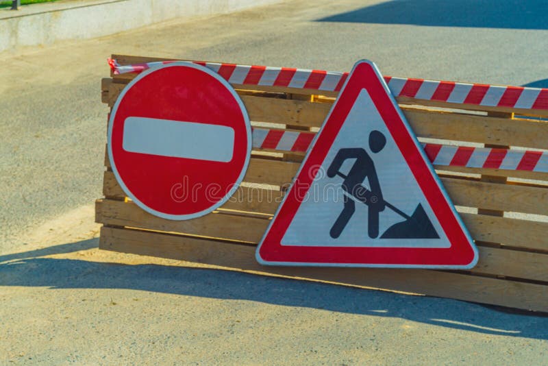 Restrictive Road Signs Indicating Passage Prohibited are Colloquially ...