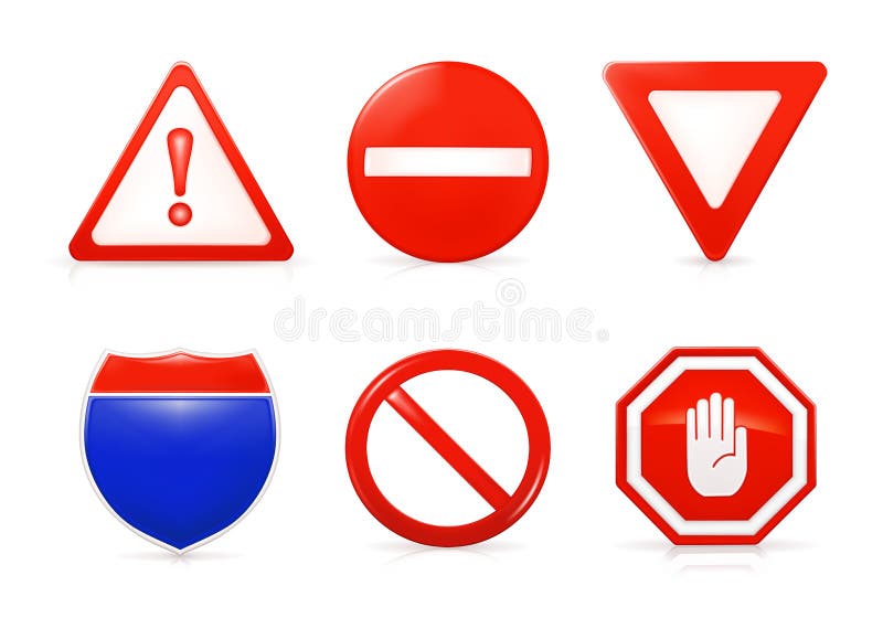 Restrictive signs stock vector. Illustration of octagon - 14005551