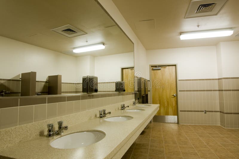 Public Restroom stock photo. Image of stalls, restroom - 5249796