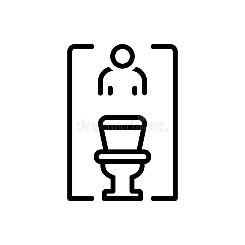Black Line Icon Restroom Stock Illustrations – 4,396 Black Line Icon ...