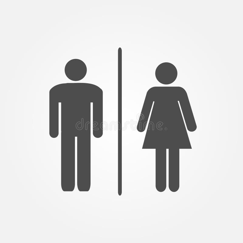Restroom Icons Illustration Stock Illustration - Illustration of ...