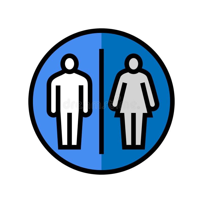 Restroom Information Color Icon Vector Illustration Stock Illustration ...