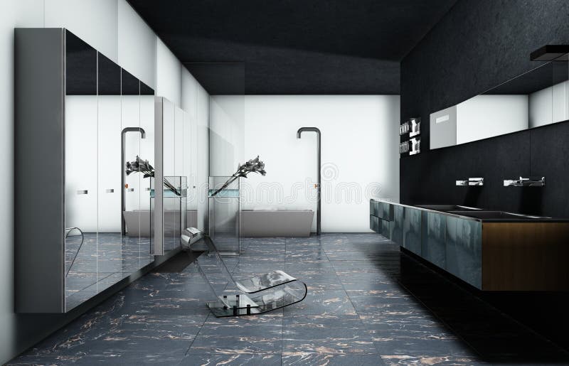 Restroom stock illustration. Illustration of home, black - 38694110