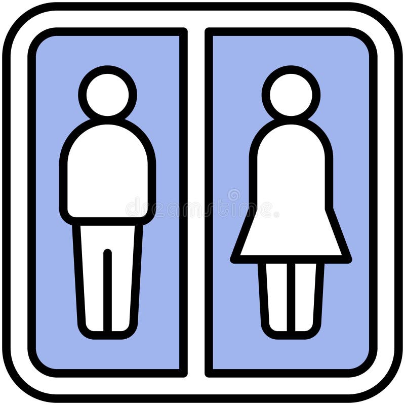 Restroom Sign Icon, Wayfinding Sign Vector Stock Vector - Illustration ...