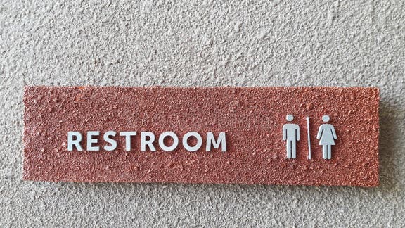 Restroom sign stock photo. Image of board, grey, communication - 84043932