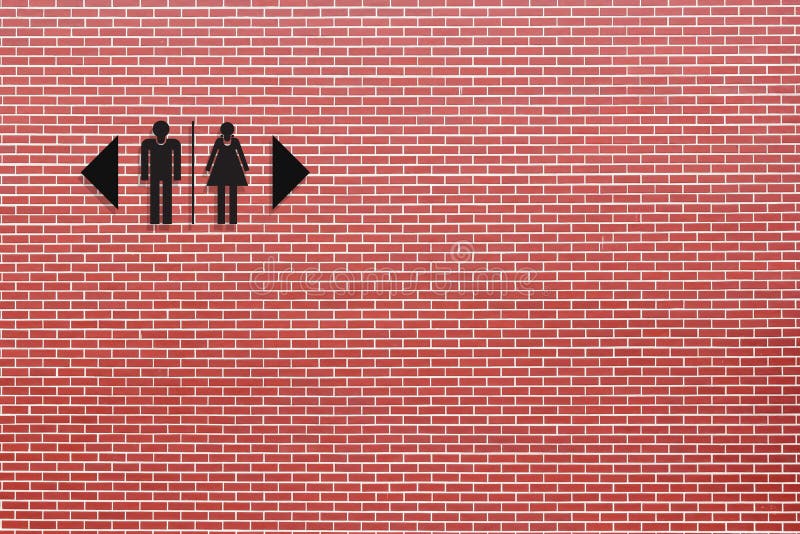 Restroom Sign on Concrete Texture Stock Image - Image of dirty ...