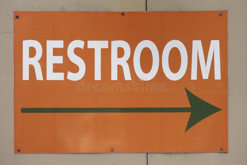Restroom sign on wall stock image. Image of green, direction - 88430173