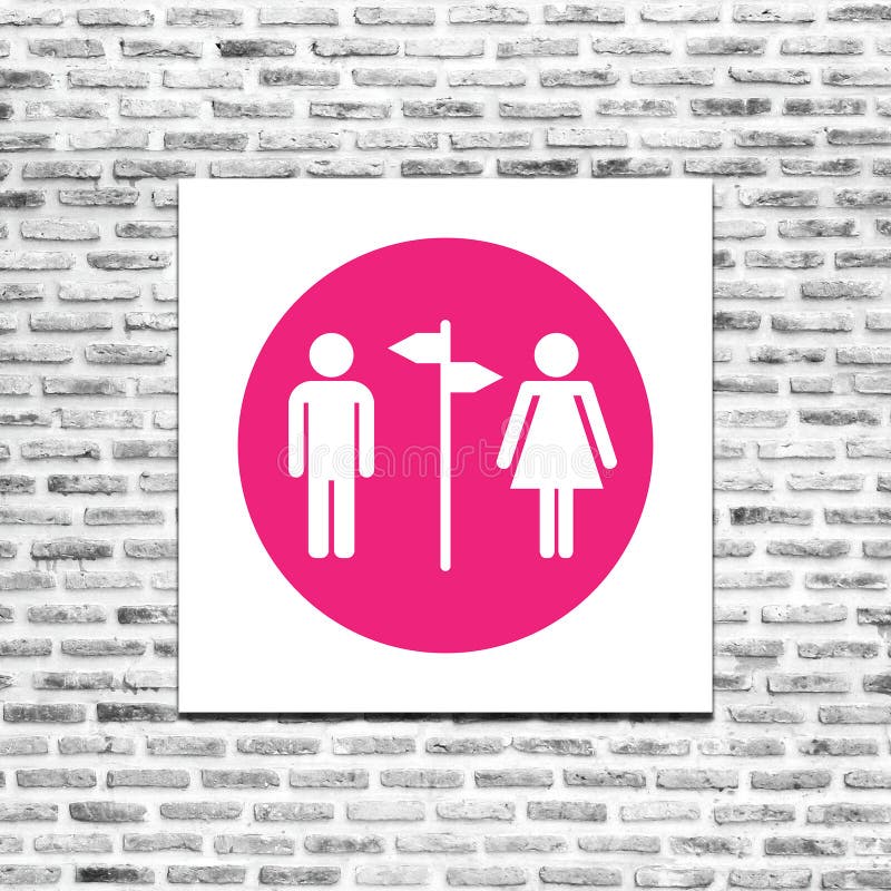 Restroom Sign on Concrete Texture Stock Image - Image of dirty ...