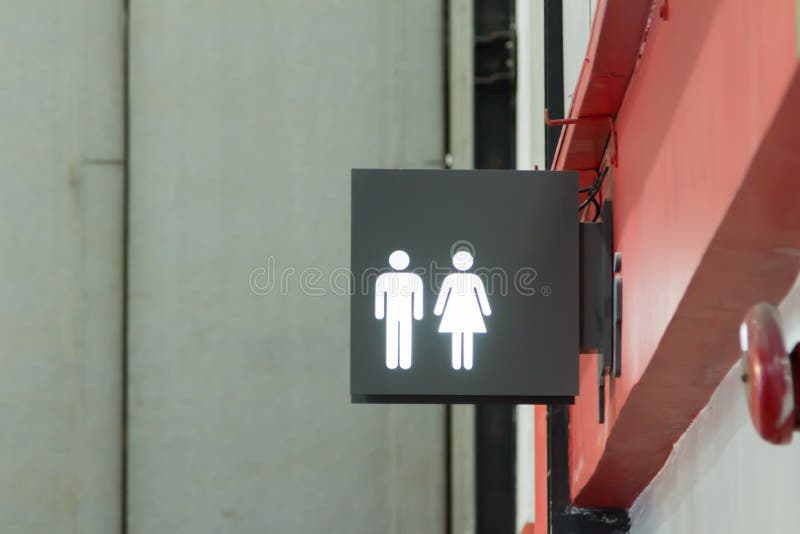 Restroom signs Lightbox. stock photo. Image of clip, room - 73848690
