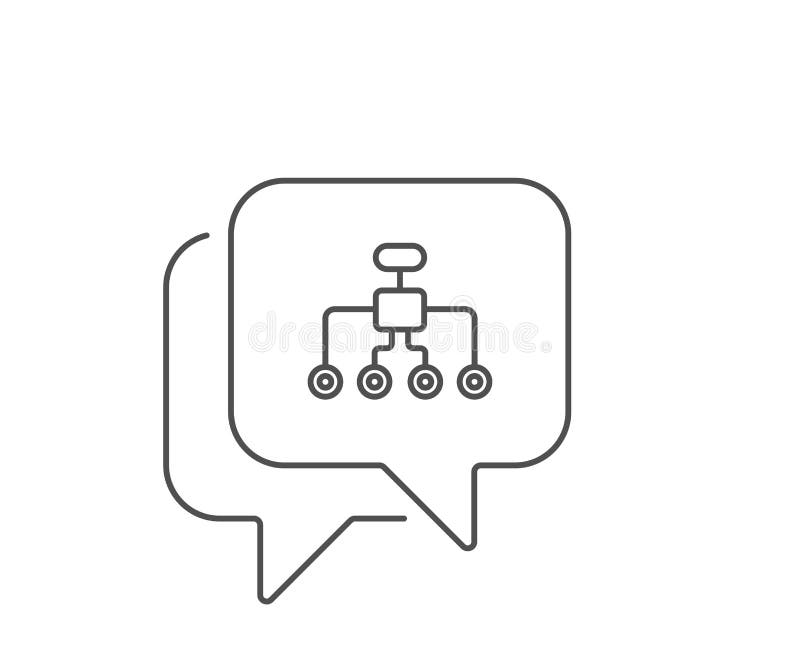 Restructuring Line Icon. Business Architecture Sign. Vector Stock ...