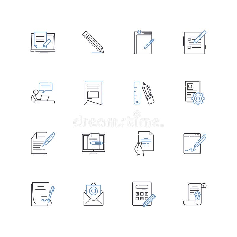 Restructuring Line Icons Collection Transformation Reorganization