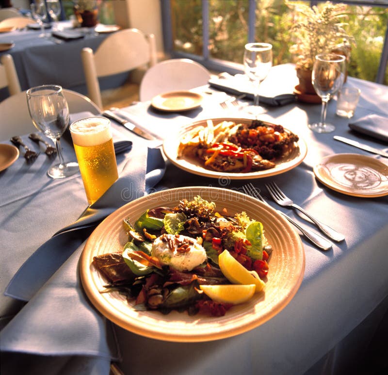 Resturant Table Setting stock image. Image of light, meal - 2795059