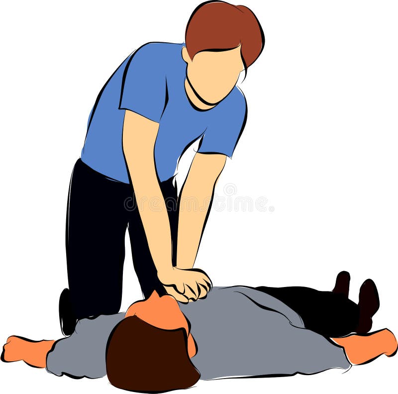 Cpr O Resucitación Cardiopulmonar Ilustración Del Vector Ilustración