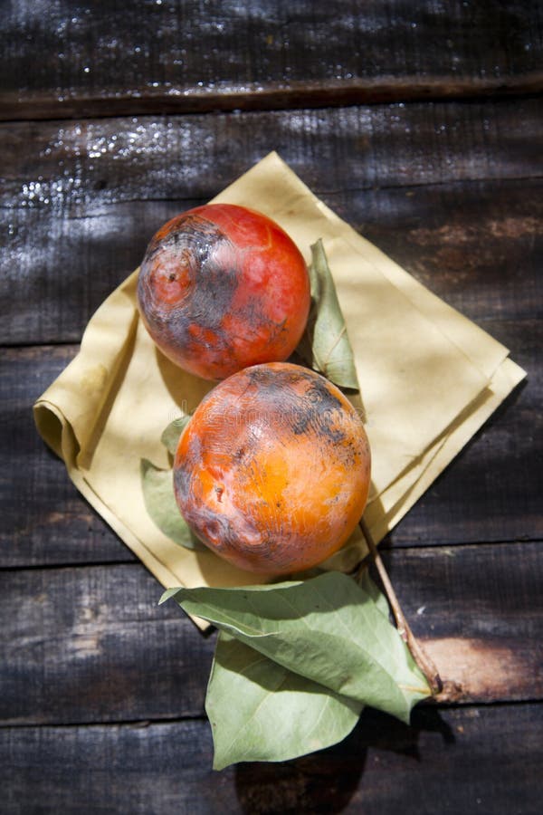 The Result of the Fall Season, Persimmon Stock Photo - Image of natural ...