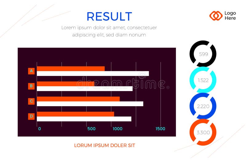 Result graph design stock vector. Illustration of circle - 273878830