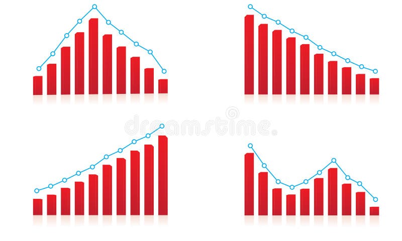 Result Up and Down Financial Chart Template Stock Vector - Illustration ...