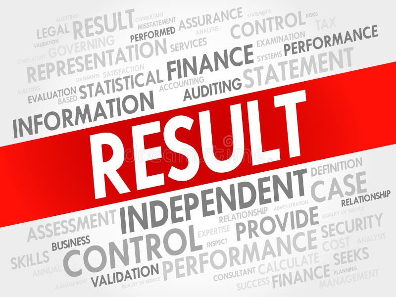 RESULT word cloud stock illustration. Illustration of operation - 207129666