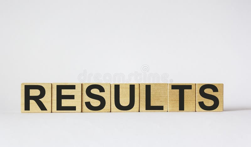 Result Word Made by Leter Pieces Stock Photo - Image of letter, concept ...
