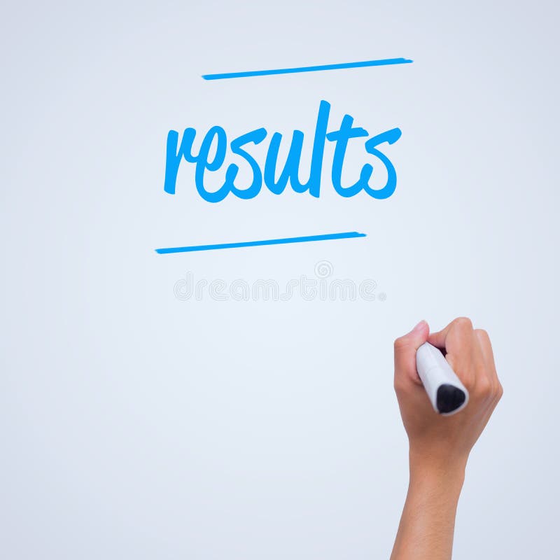 Results hand marker stock photo. Image of hold, closeup - 12399786