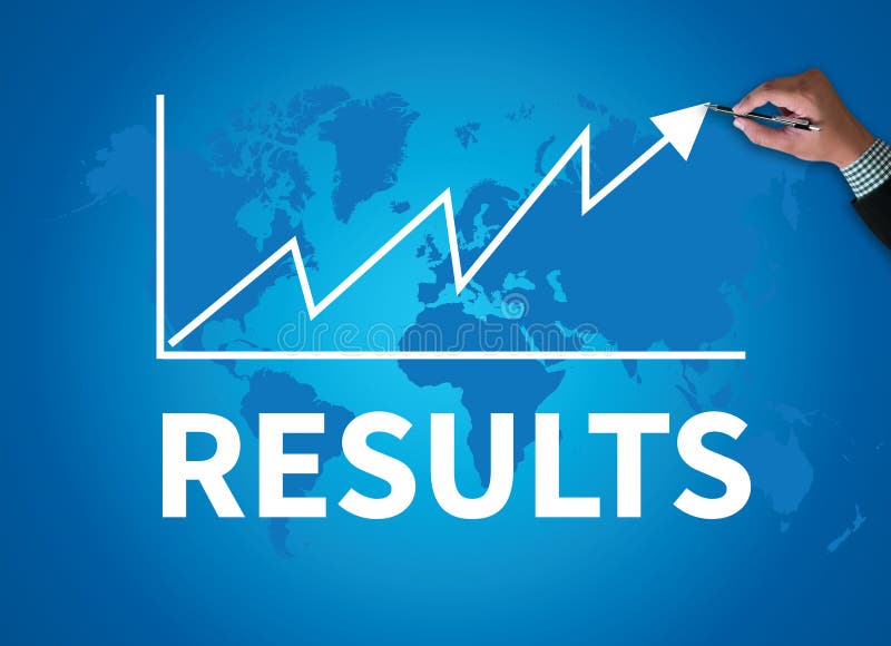 Results Conclusion Outcome Achievement Target Concept Stock Image ...