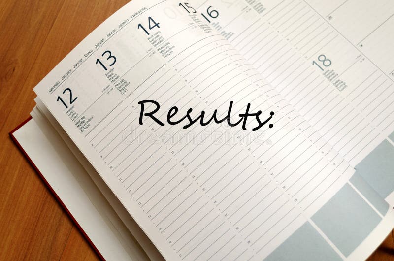 Results Concept Over Wooden Background Stock Image - Image of invest ...