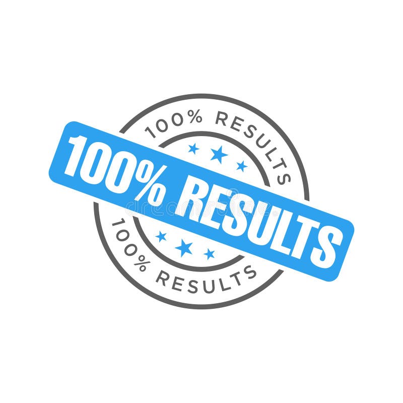 100 Results Letter Rubber Stamp Template Stock Vector - Illustration of ...