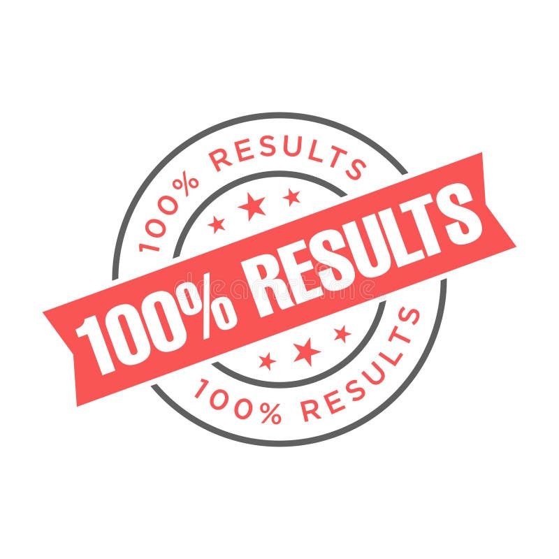 100 Results Letter Rubber Stamp Template Stock Vector - Illustration of ...