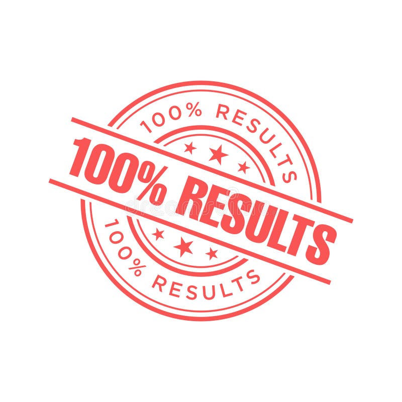 100 Results Letter Rubber Stamp Template Stock Vector - Illustration of ...