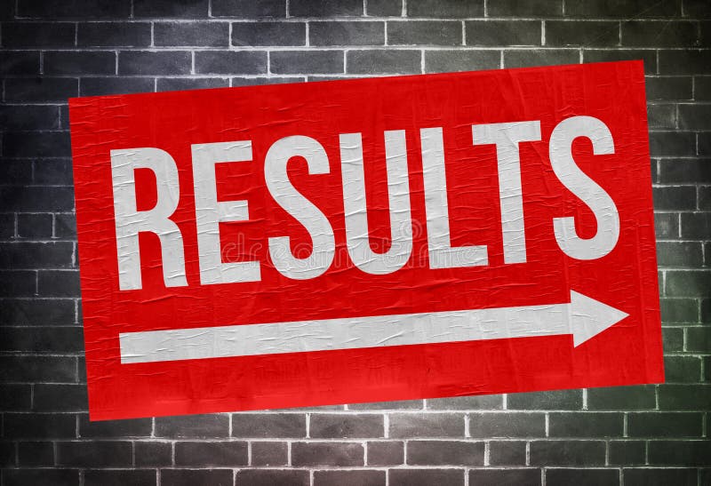 Results - poster concept stock image. Image of vote - 126885145