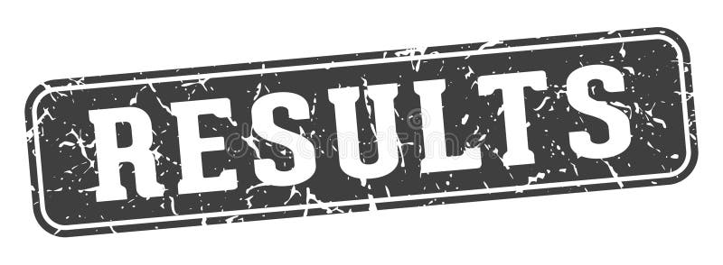 Results Rectangular Sign. Results Stamp Stock Vector - Illustration of ...