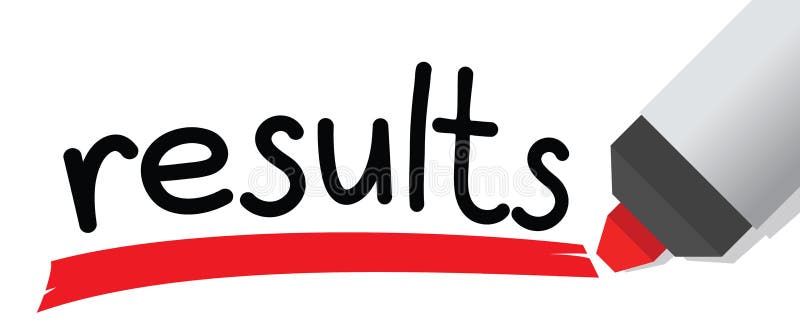 Results, red marker pen stock vector. Illustration of analyze - 205217079