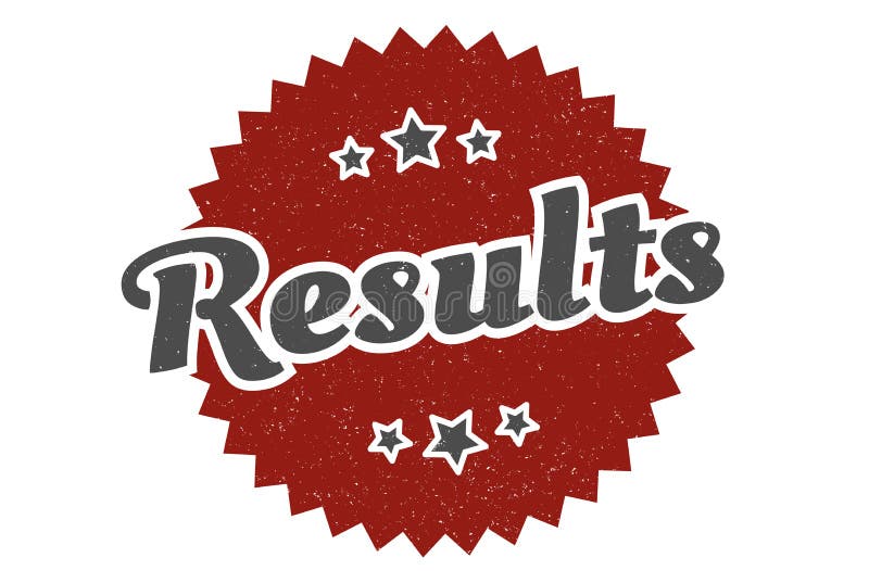 Results Sign. Results Vintage Retro Label Stock Vector - Illustration ...