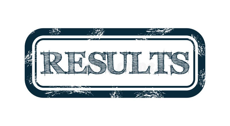 Results Square Grungy Stamp Vector Illustration Stock Vector ...