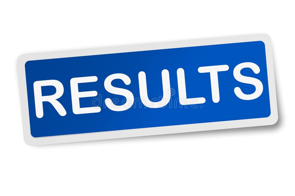 Results Square Sticker Isolated on White Stock Illustration ...