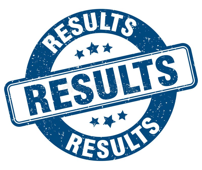 Results Stamp. Results Label. Round Grunge Sign Stock Vector ...