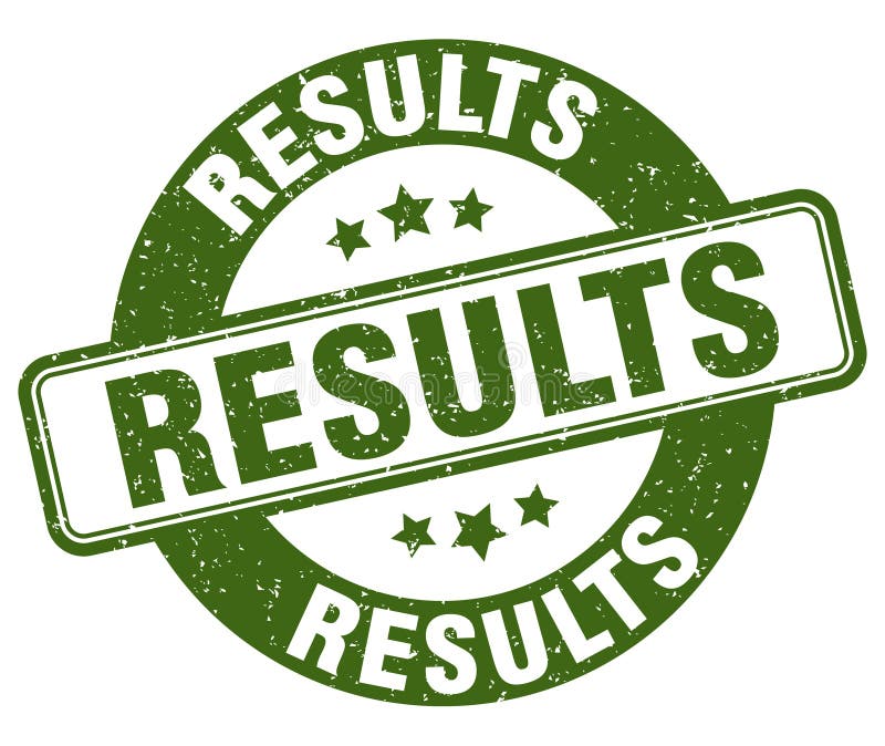 Results Stamp. Results Label. Round Grunge Sign Stock Vector ...